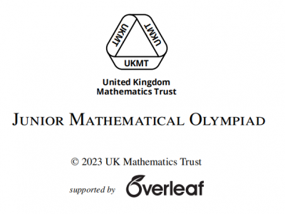 2023年英国数学测评（JMO）- 初级进阶 - 阿思丹香港（ASEEDER）